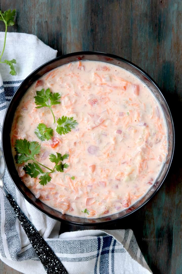 Vegetable Raita / Mixed Veg Raita – Masalachilli
